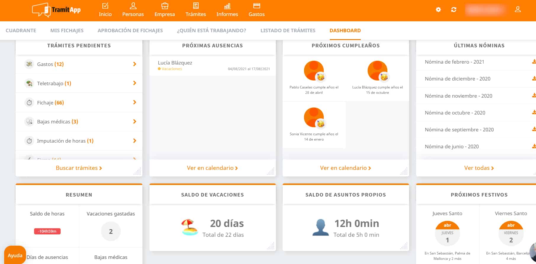 Incorpora un dashboard de recursos humanos en tu empresa